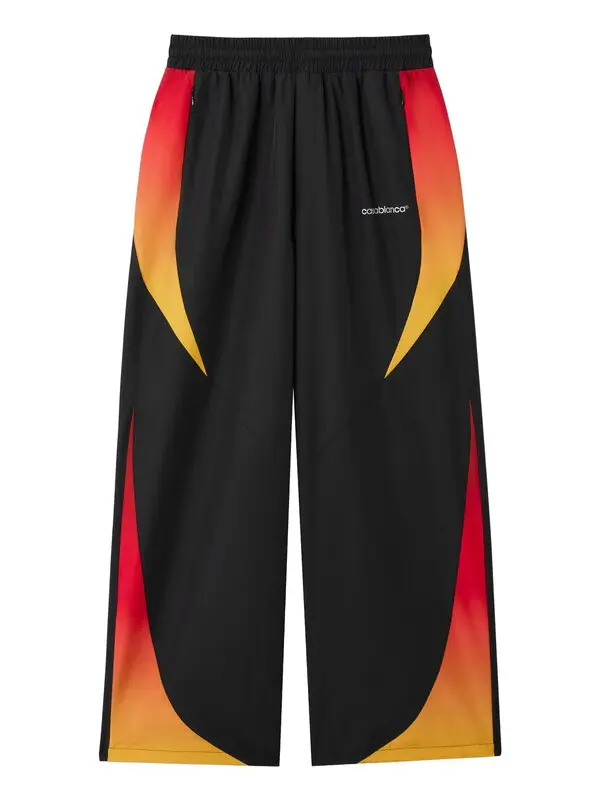 Casablanca Black & Gradient Track Pants - Orange