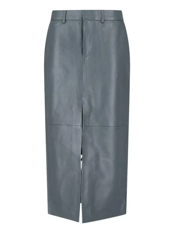 THE FRANKIE SHOP Maybelle Front-slit Pencil Skirt - Gray