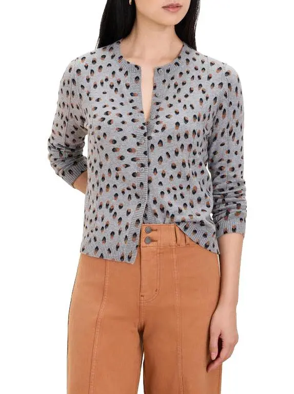 NIC+ZOE On The Dot Cardigan - Grey Multi