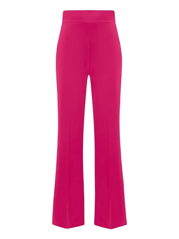 TIA DORRAINE High-waist Flared Trousers Hot - Pink