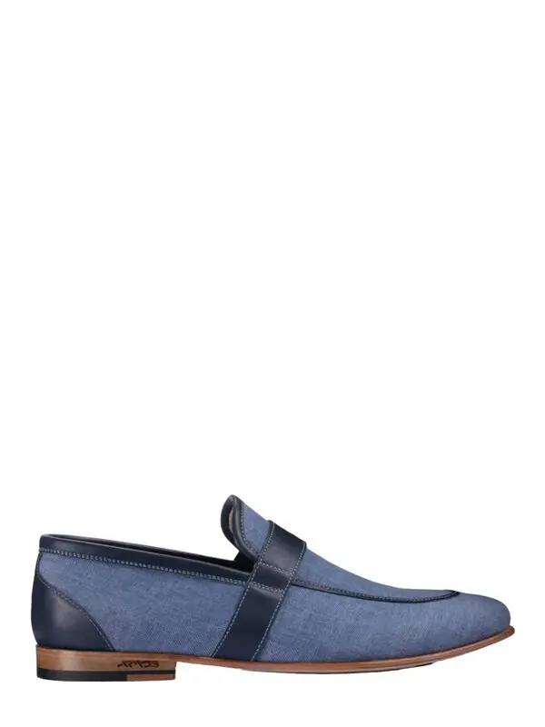 ARMOS Men’s Denim Penny Loafer - Blue