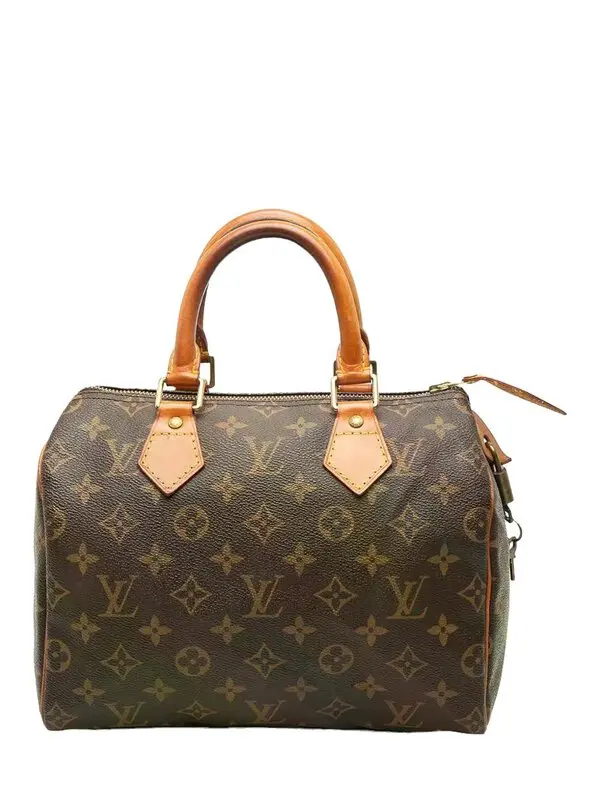 LOUIS VUITTON 1998 Monogram Speedy 25 Boston Bag - Brown