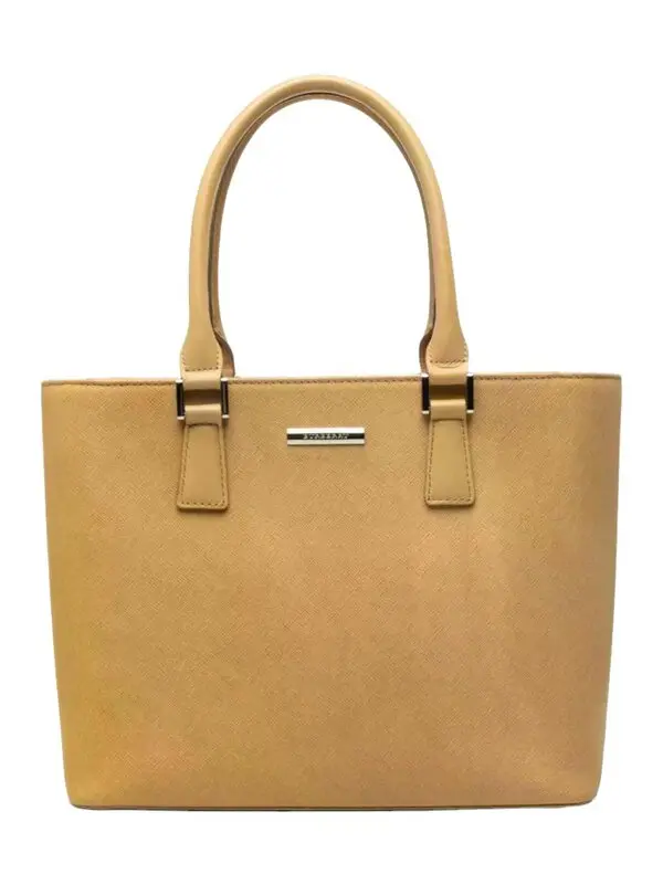 Burberry 2000-2017 Leather Tote Bag - Neutrals