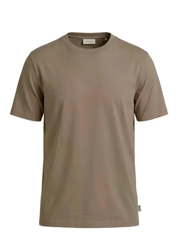 Gant Pima Crew-neck T-shirt - Neutrals