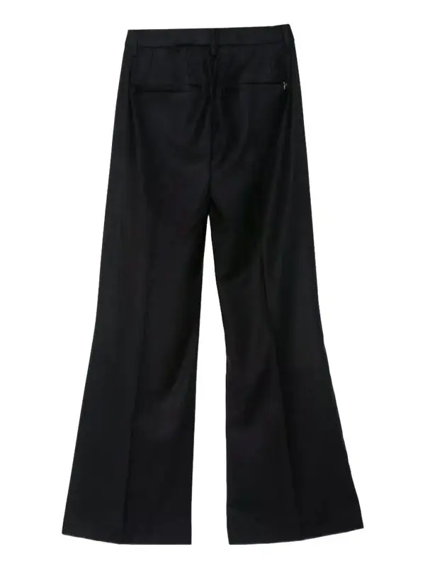 DONDUP Pressed-crease Flared Trousers - Blue