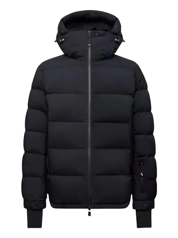 Moncler Quilted Hooded Jacket - Black
