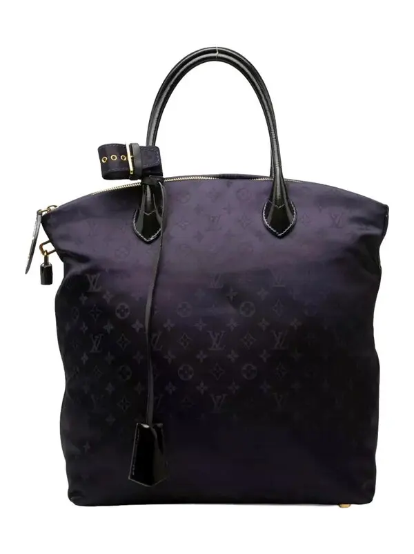 LOUIS VUITTON 2011 Monogram Nylon Desire Lockit Vertical Mm Tote Bag - Blue