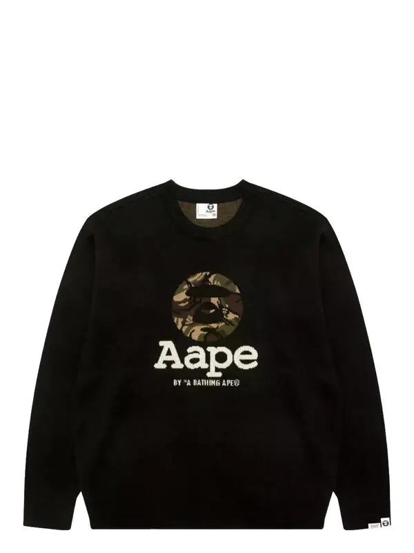 AAPE BY *A BATHING APE Moonface Graphic Sweatshirt - Black
