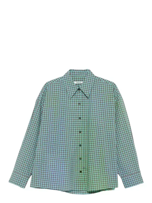 CORDERA Check-print Shirt - Blue