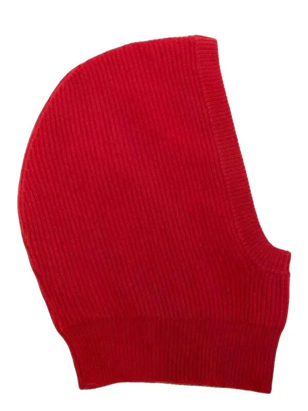 ROBERTO COLLINA Ribbed-knit Balaclava - Red