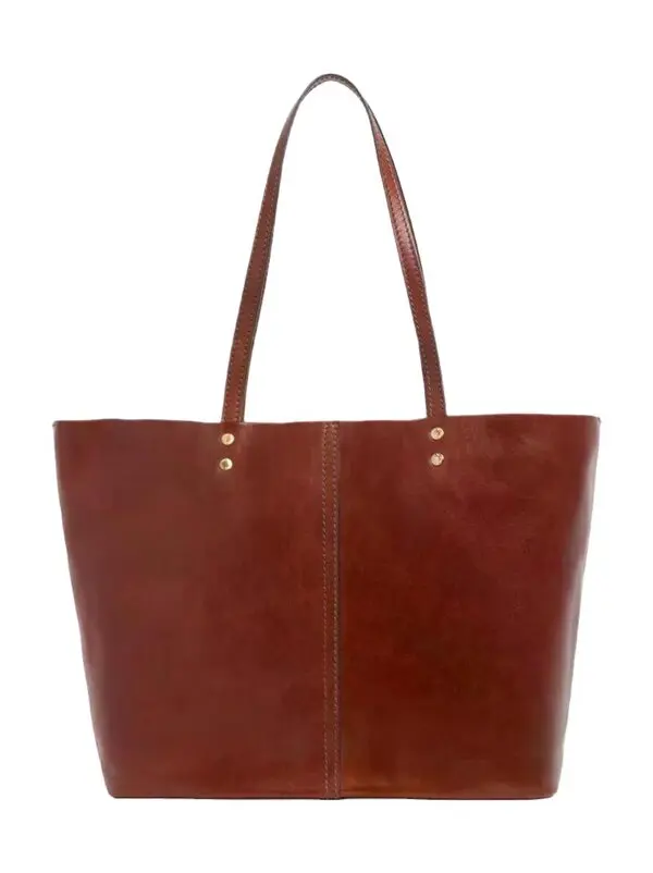 THE BRIDGE Leather Tote Bag - Brown