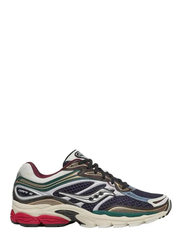 Saucony Progrid Omni Og Low-top Lace-up Sneakers With Mesh Details - Multicolor