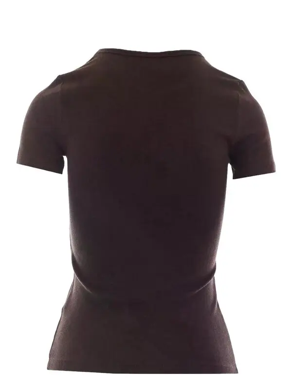 ELEH Short-sleeve Crew-neck T-shirt - Brown