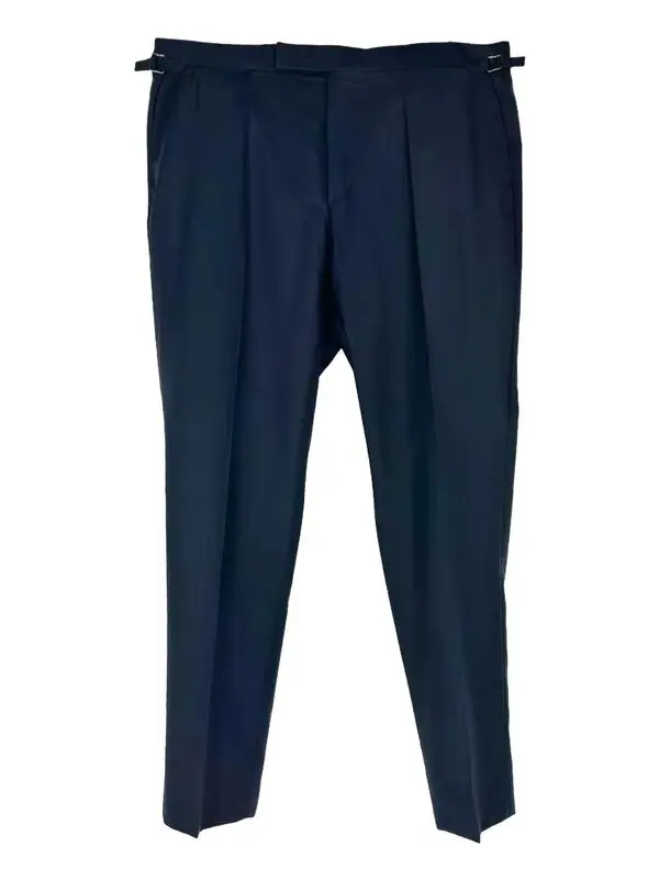 TOM FORD Slim-fit Buckled Trousers - Blue