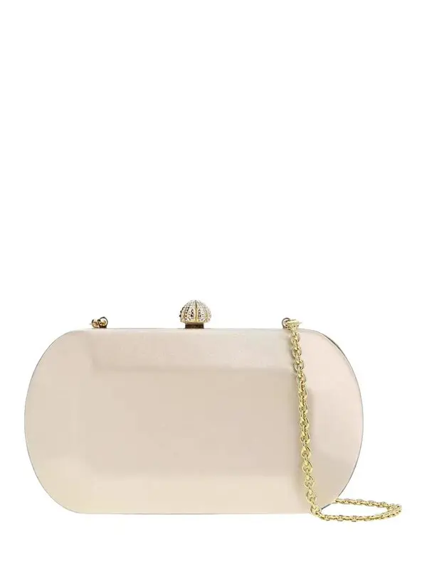Tyler Ellis Nohara Crystal-embellished Cross Body Bag - Neutrals