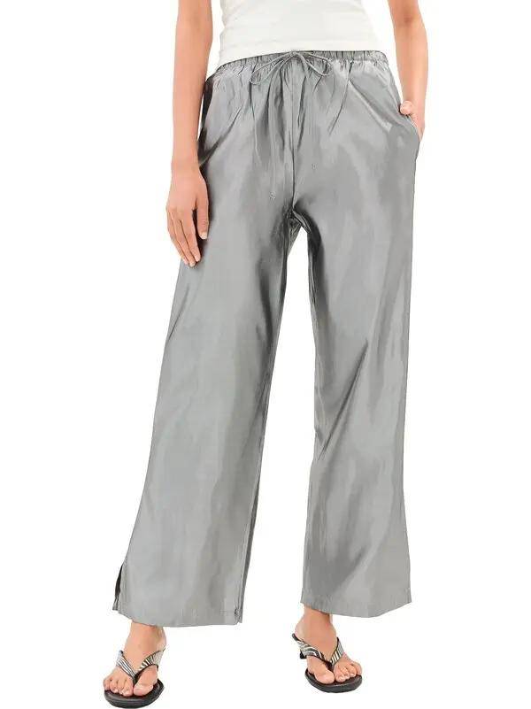 LE BOP Collins Taffeta Pants - Pewter