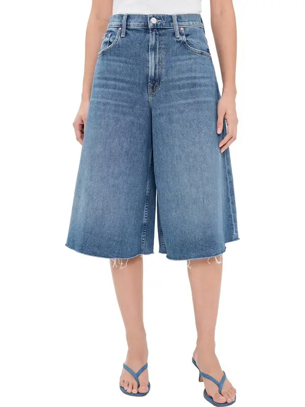 MOTHER The Whole Lot Flutter Fray Shorts - Playback