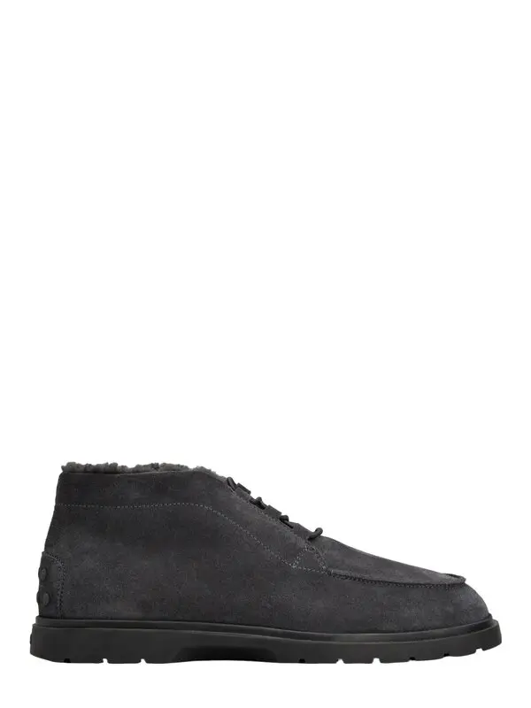 TOD'S Desert Boots In Suede - Black