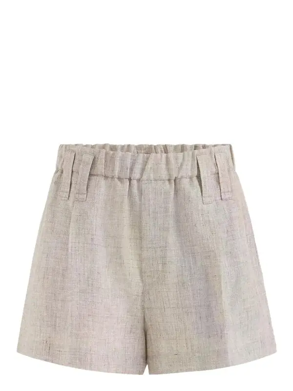 Brunello Cucinelli Elasticated-waistband Shorts - Neutrals