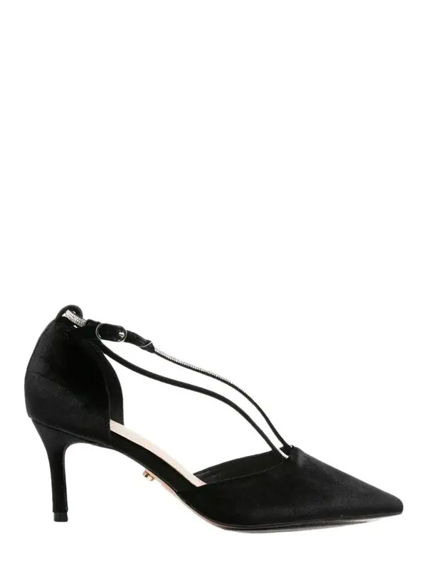 TWENTY FOURHAITCH Crystal-embellished Pointed-toe Pumps - Black
