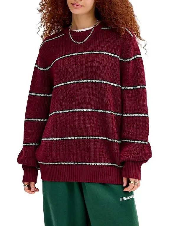 IETS FRANS Remi Stripe Sweater - Wine