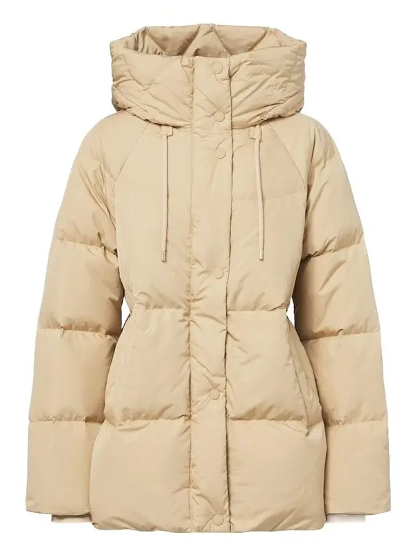 Varley Adler Hooded Down Jacket - Beige