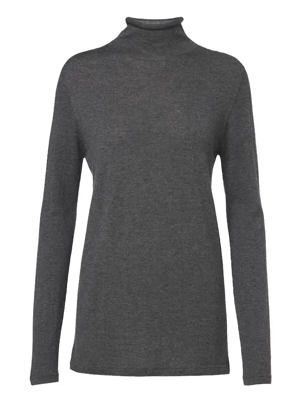 THE ROW Quadron Cashmere Sweater - Grey