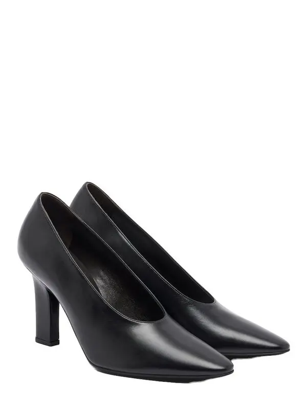 THE ROW Sylvia Leather Pumps - Black