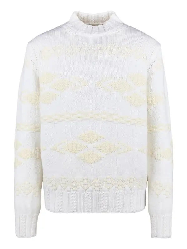 TOD'S Round-neck Pullover In Merino Wool - Grey