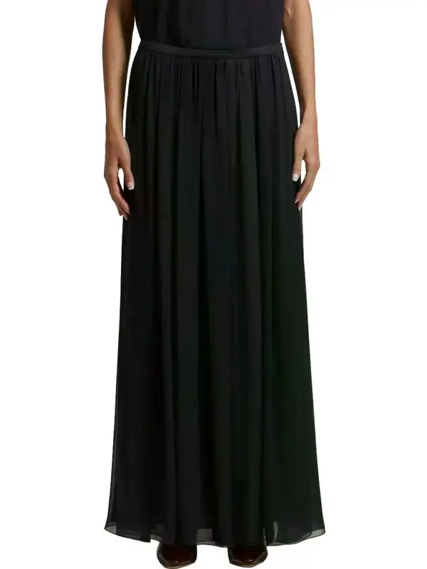 Peserico Pleated Maxi Skirt - Blue