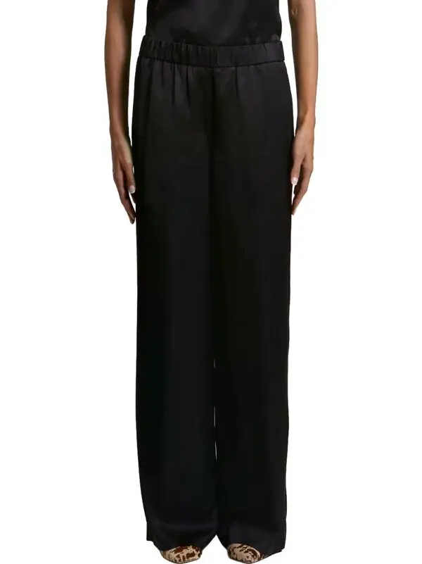 Peserico Elasticated-waist Wide-leg Trousers - Blue