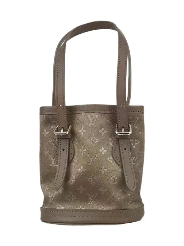 LOUIS VUITTON 2001 Little Bucket Monogram Satin Mini Bag - Neutrals