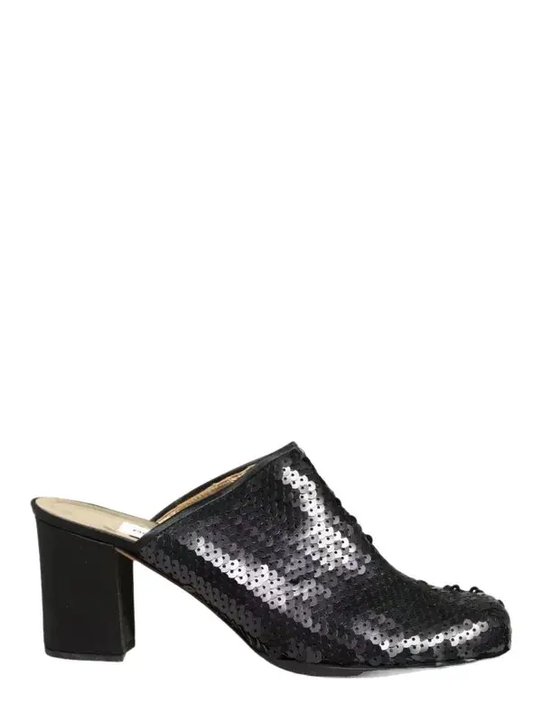Dolce & Gabbana Sequin-embellished Heeled Mules - Black