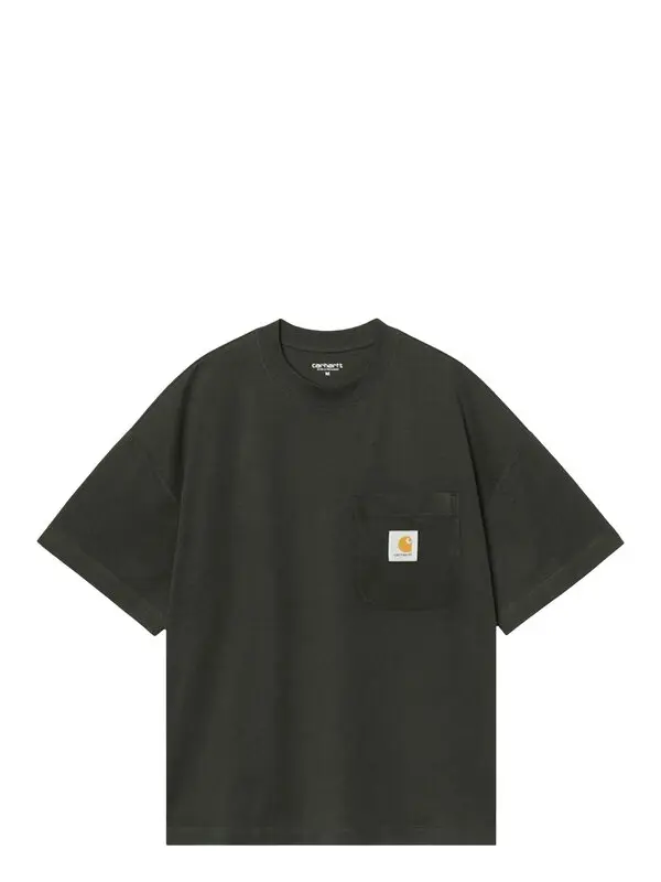 Carhartt Work In Progress Short-sleeve Work Pocket T-shirt 'raven - Black