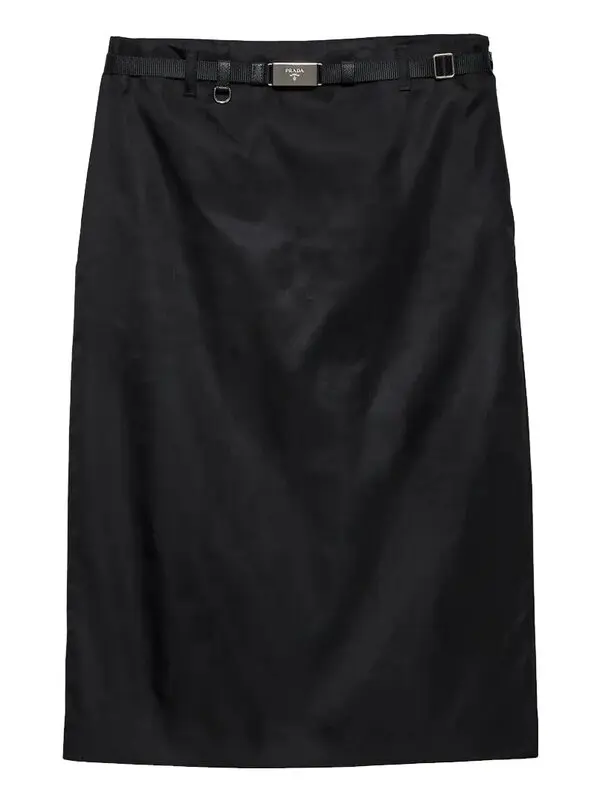 Prada Re-nylon Pencil Skirt - Black