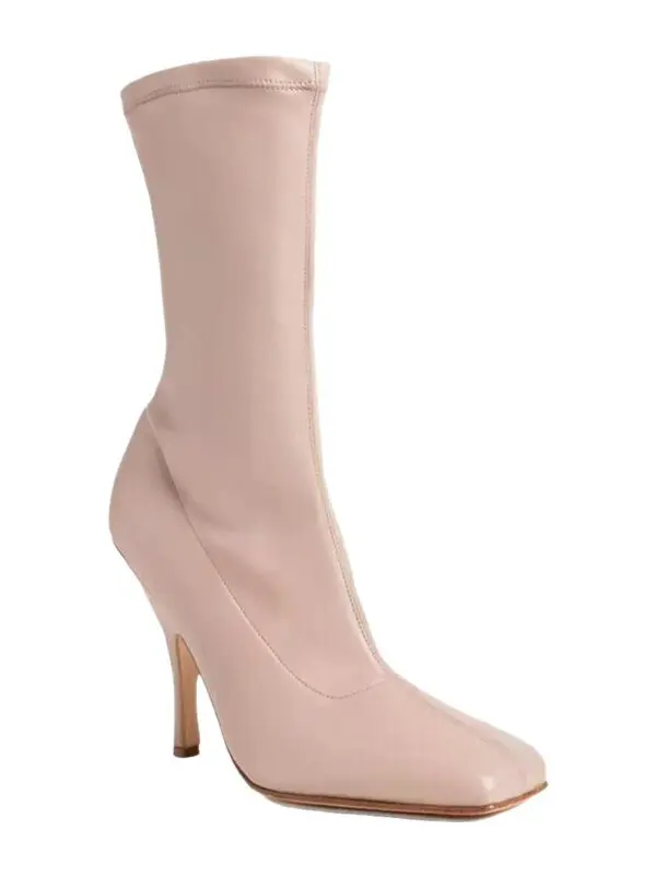 GIABORGHINI Loulou Square-toe Ankle Boots - Neutrals