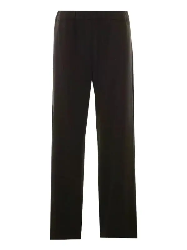 RUE DU BAC Elasticated-waist Trousers - Black