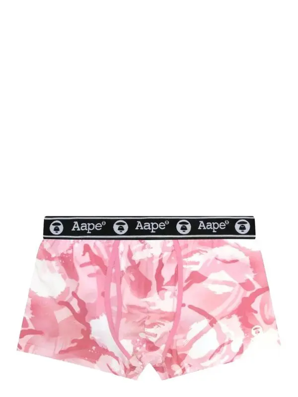 AAPE BY *A BATHING APE Camo Moonface Boxer Shorts - Pink