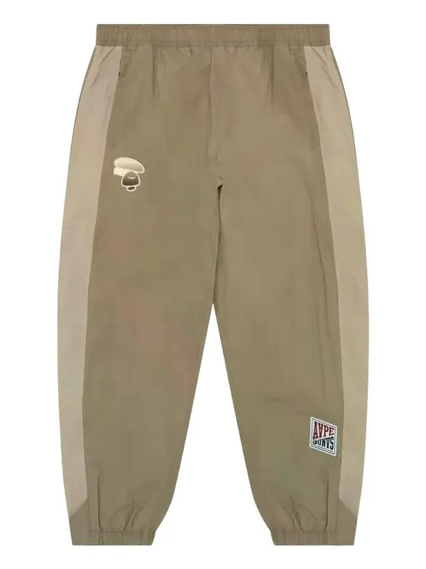 AAPE BY *A BATHING APE Moonface-logo Track Pants - Neutrals