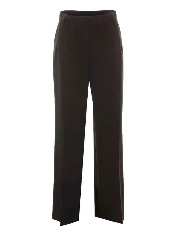 RUE DU BAC Straight-leg Pleated Trousers - Black
