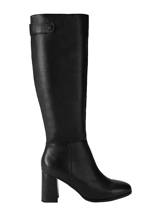 Kurt Geiger Stride 90 Heeled Leather Knee-high Boots - Black