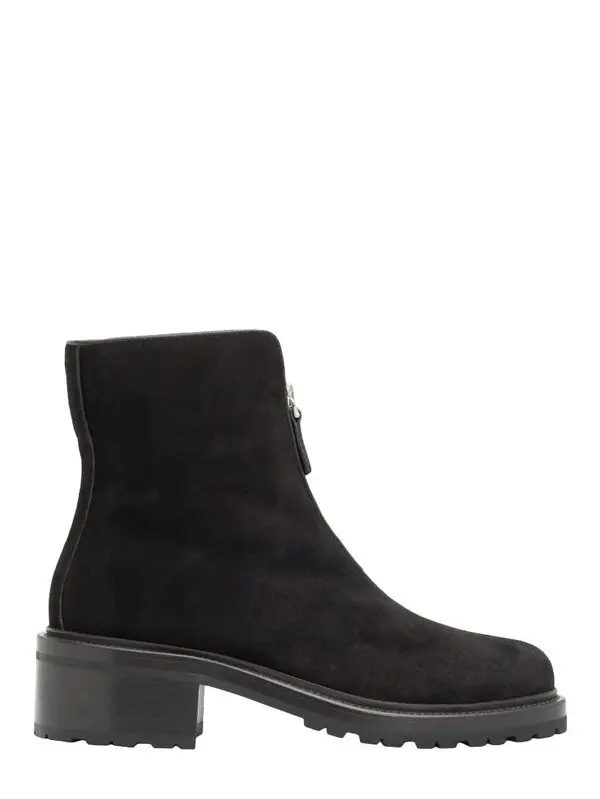 THE ROW Hike Suede Ankle Boots - Black
