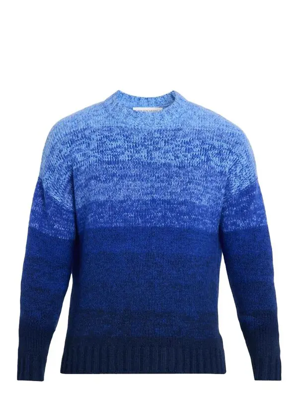 Iris Von Arnim Rainbow Caps Cashmere & Silk Crewneck Sweater - Multi