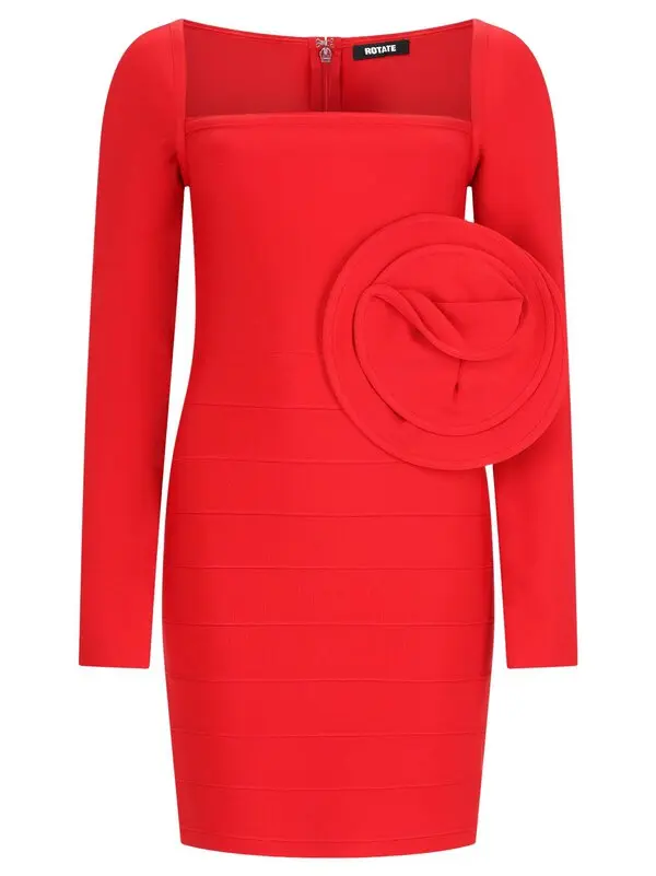 ROTATE BY BIRGER CHRISTENSEN Abito Corto Con Rosa - Red