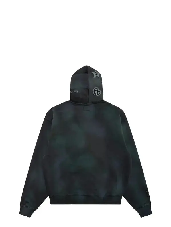 AAPE BY *A BATHING APE X Nomanual Moonface Camouflage-print Hoodie - Midnight Green