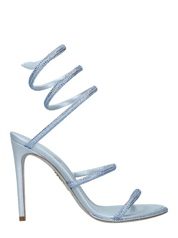 Rene Caovilla Embellished Cleo Sandals 105 - Blue