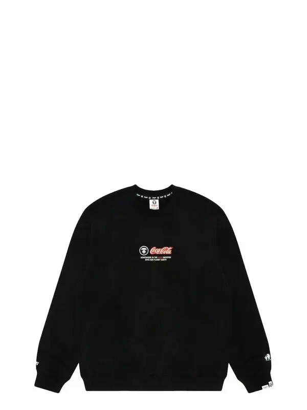 AAPE BY *A BATHING APE X Coca-cola Moonface Sweatshirt - Black