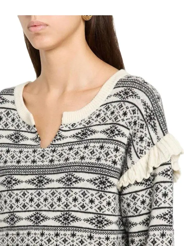 THE GARMENT Faroe Island Fair Isle Wool-cashmere Sweater - Print