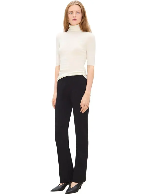 Theory Marcee Pull-on Pant In Crepe Knit - Black