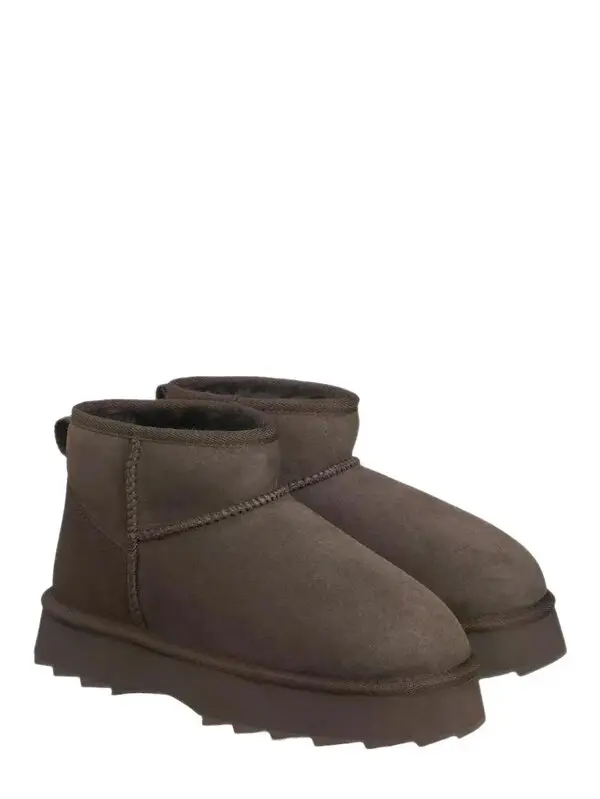 EMU AUSTRALIA Sharky Micro Flatform Platform Ankle Boots - Brown